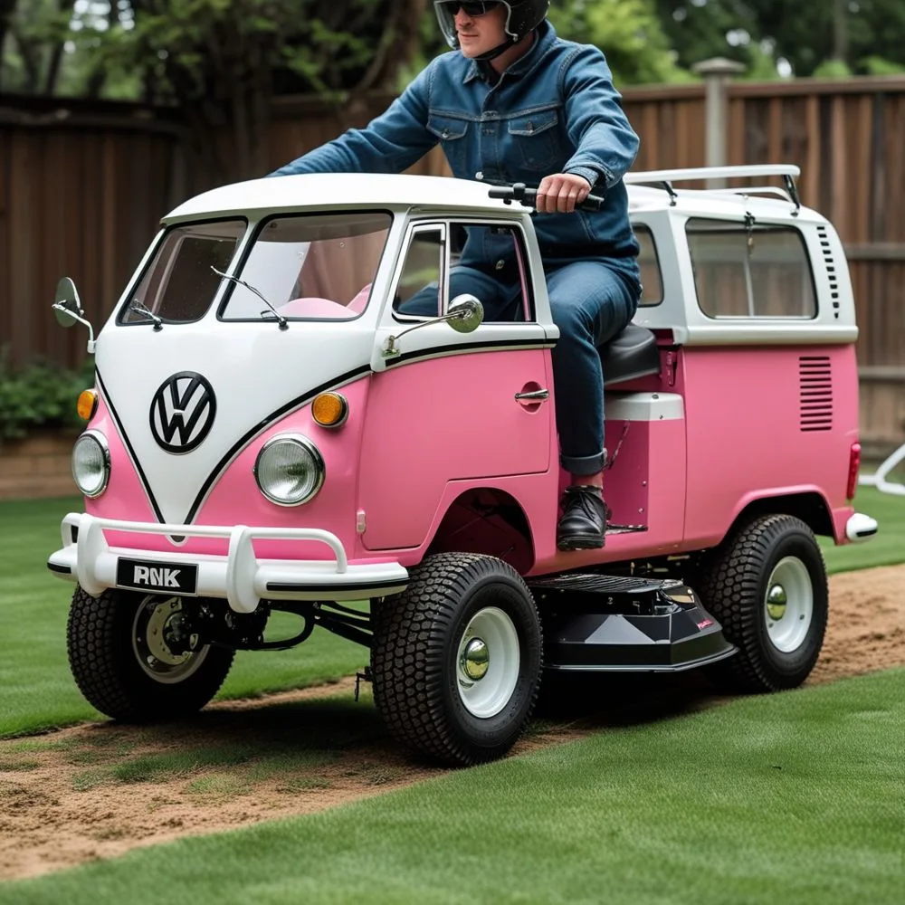 Exploring the Fascinating World of Volkswagen Bus Mowers: Nostalgia ...